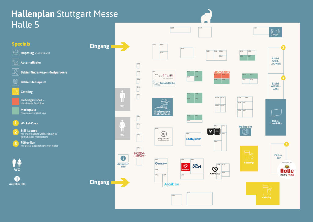 Hallenplan | Babini Babymesse Stuttgart